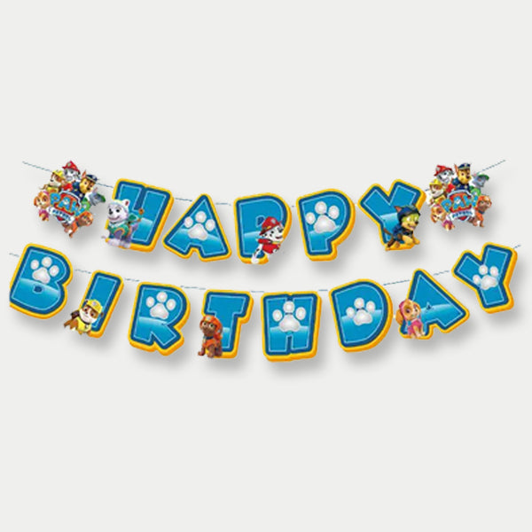 Paw Patrol Theme Letter Banner – Jiggles Party Store