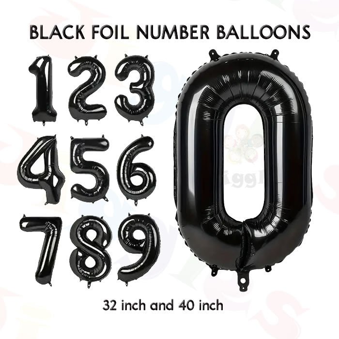 Foil Number Balloons - Mylar Foil Numbers 32 inch and 40inch Number ...