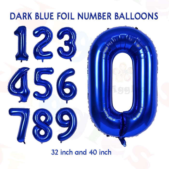 Foil Number Balloons - Mylar Foil Numbers 32 inch and 40inch Number ...