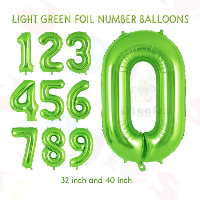 Foil Number Balloons - Mylar Foil Numbers 32 inch and 40inch Number ...