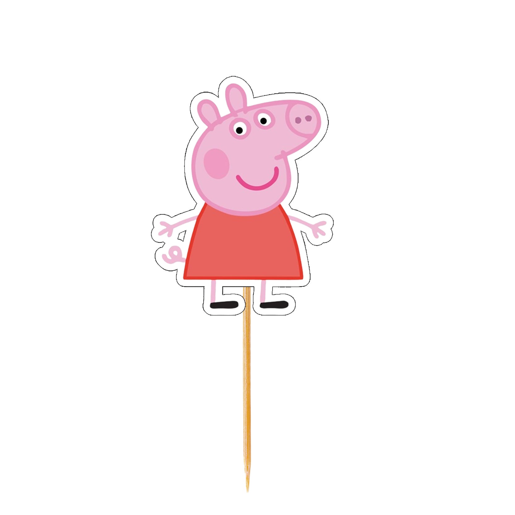 Peppa Pig Cup Cake Topper – Jiggles Party Store