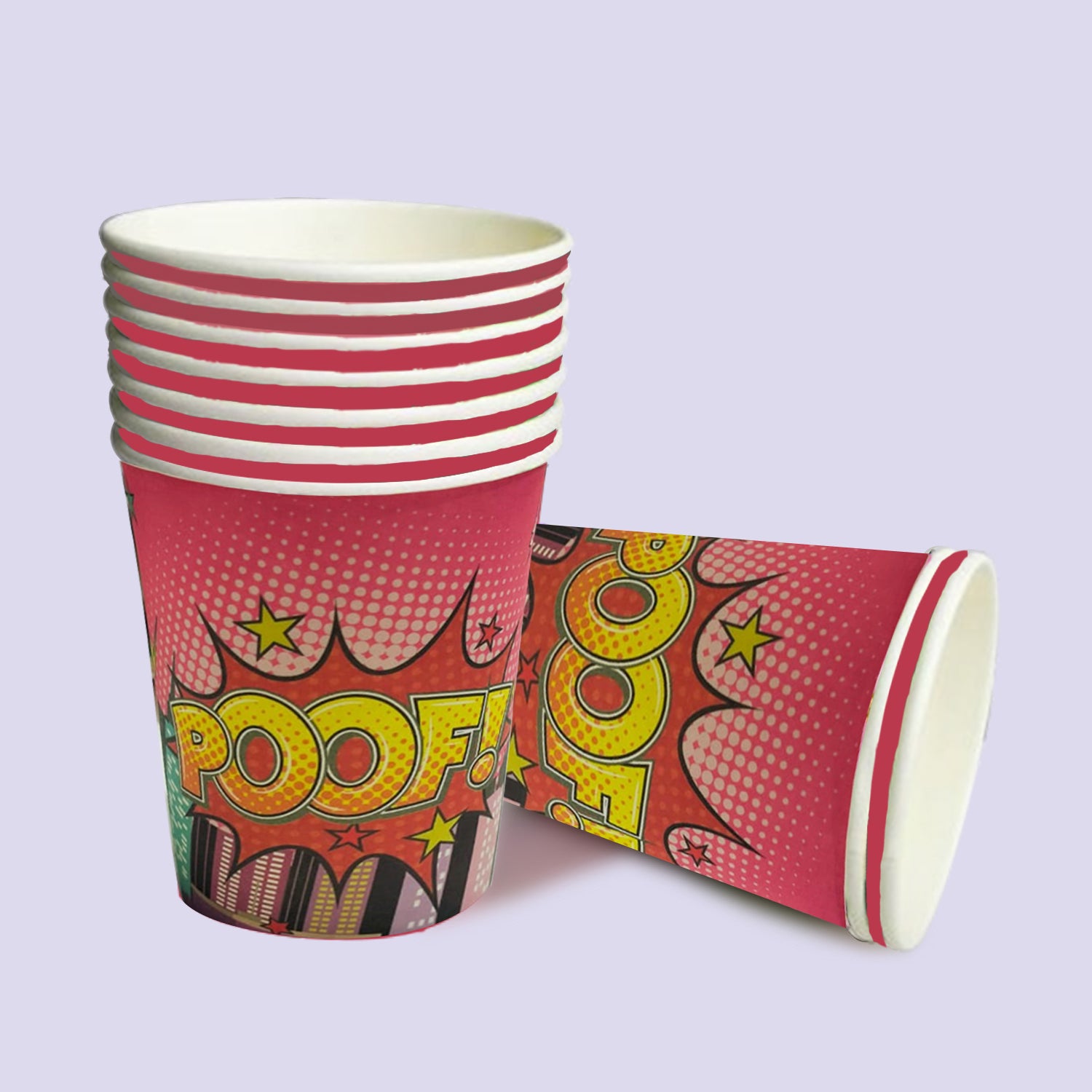 Superhero Theme Paper Cup – Jiggles Party Store