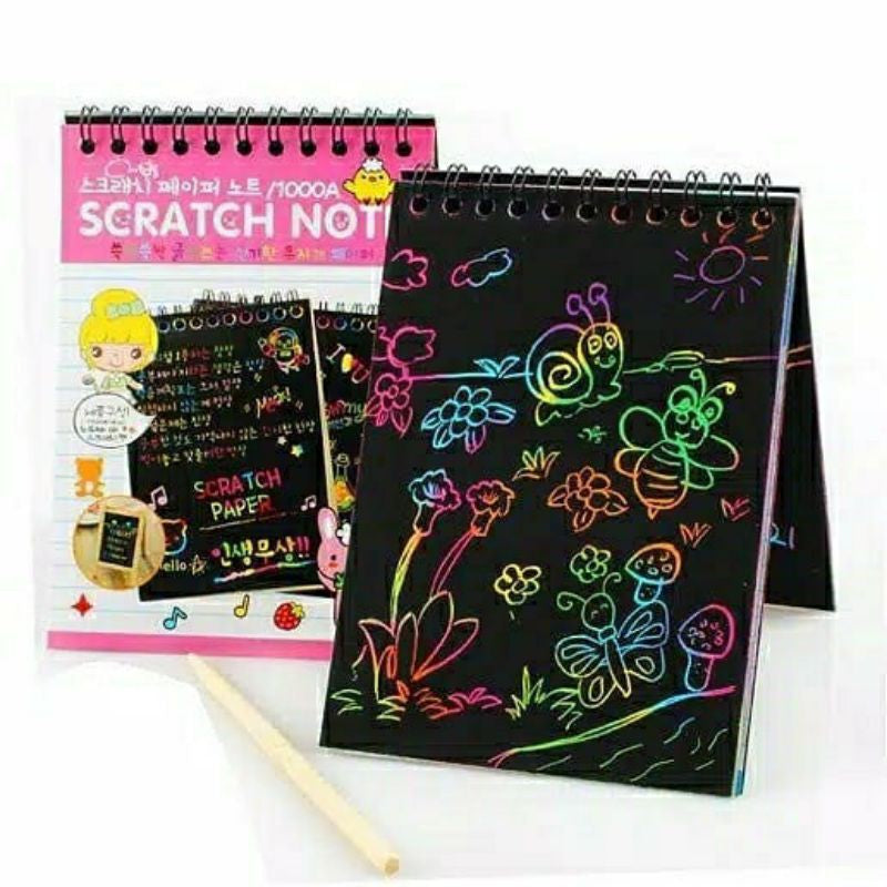 Scratch Note Book (20cm x 14cm) – Jiggles Party Store