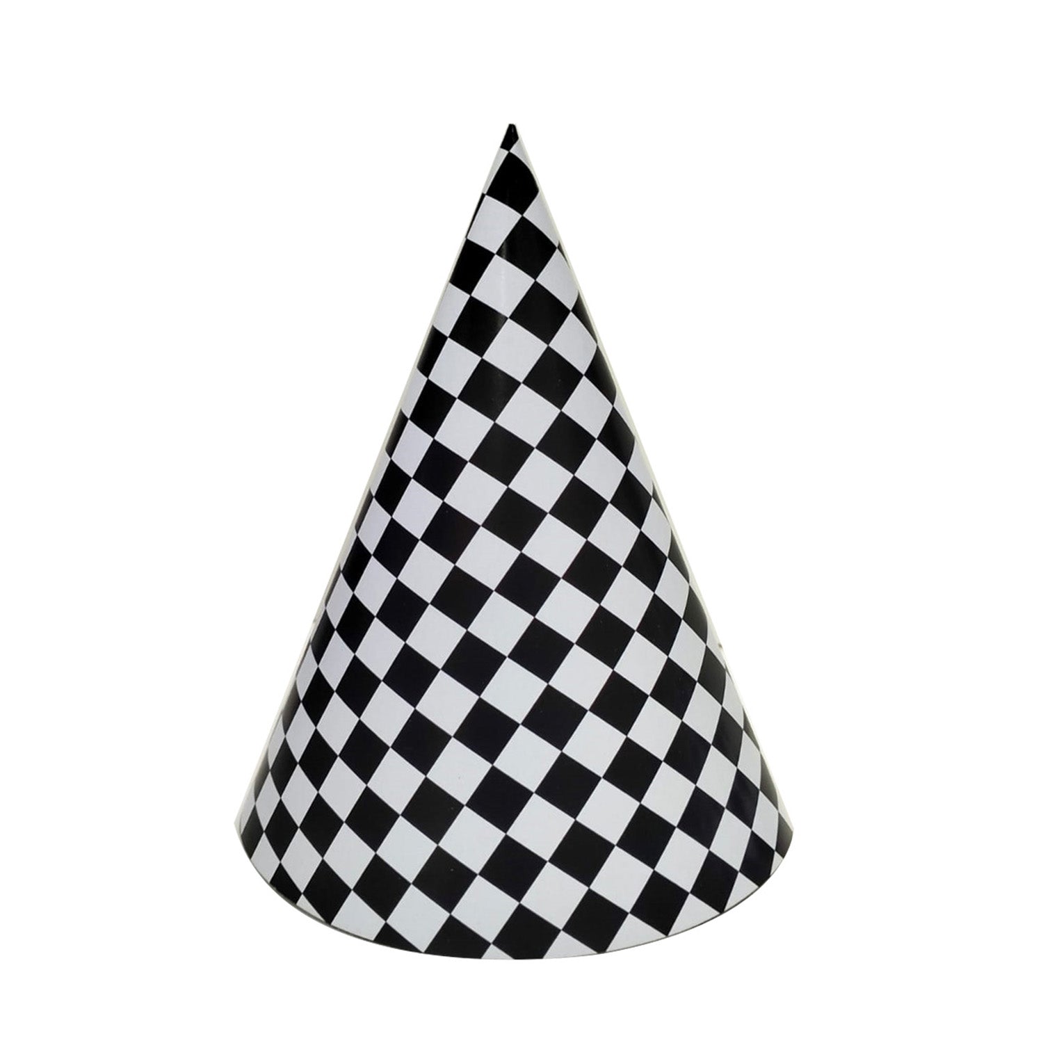Chequered Party Theme Paper Hats – Jiggles Party Store