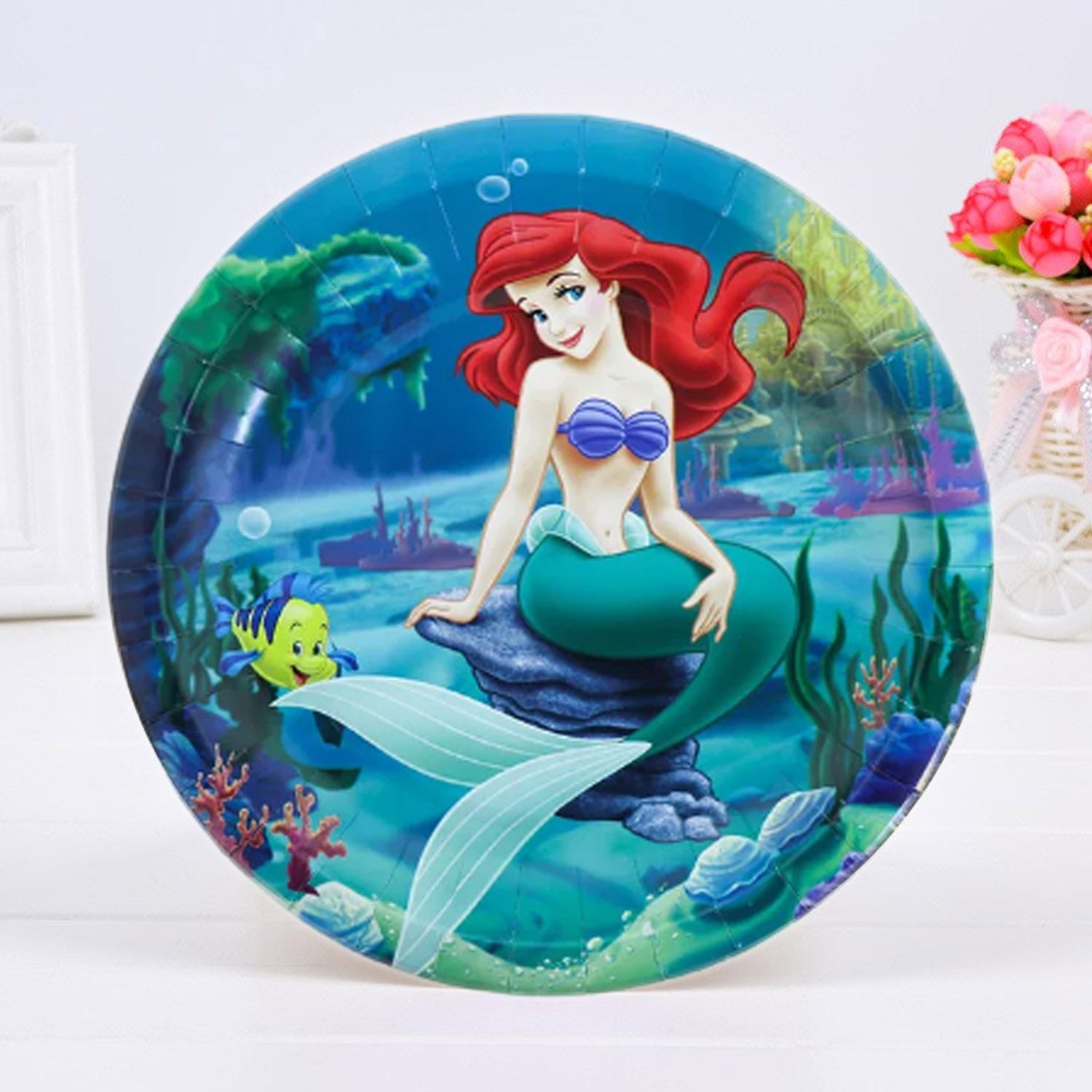 Disney Ariel Theme Paper Plate – Jiggles Party Store