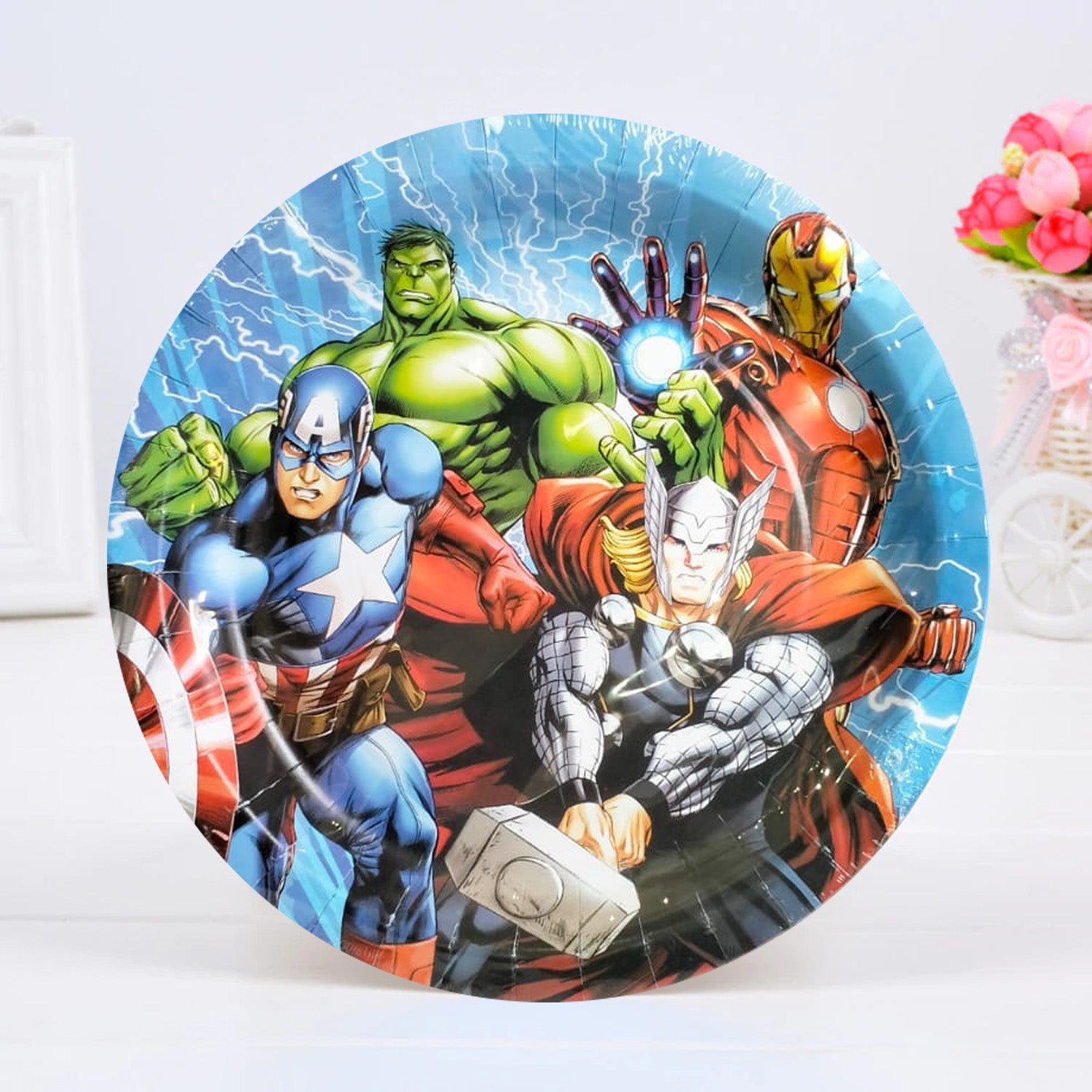 Avengers Paper Plate – Jiggles Party Store