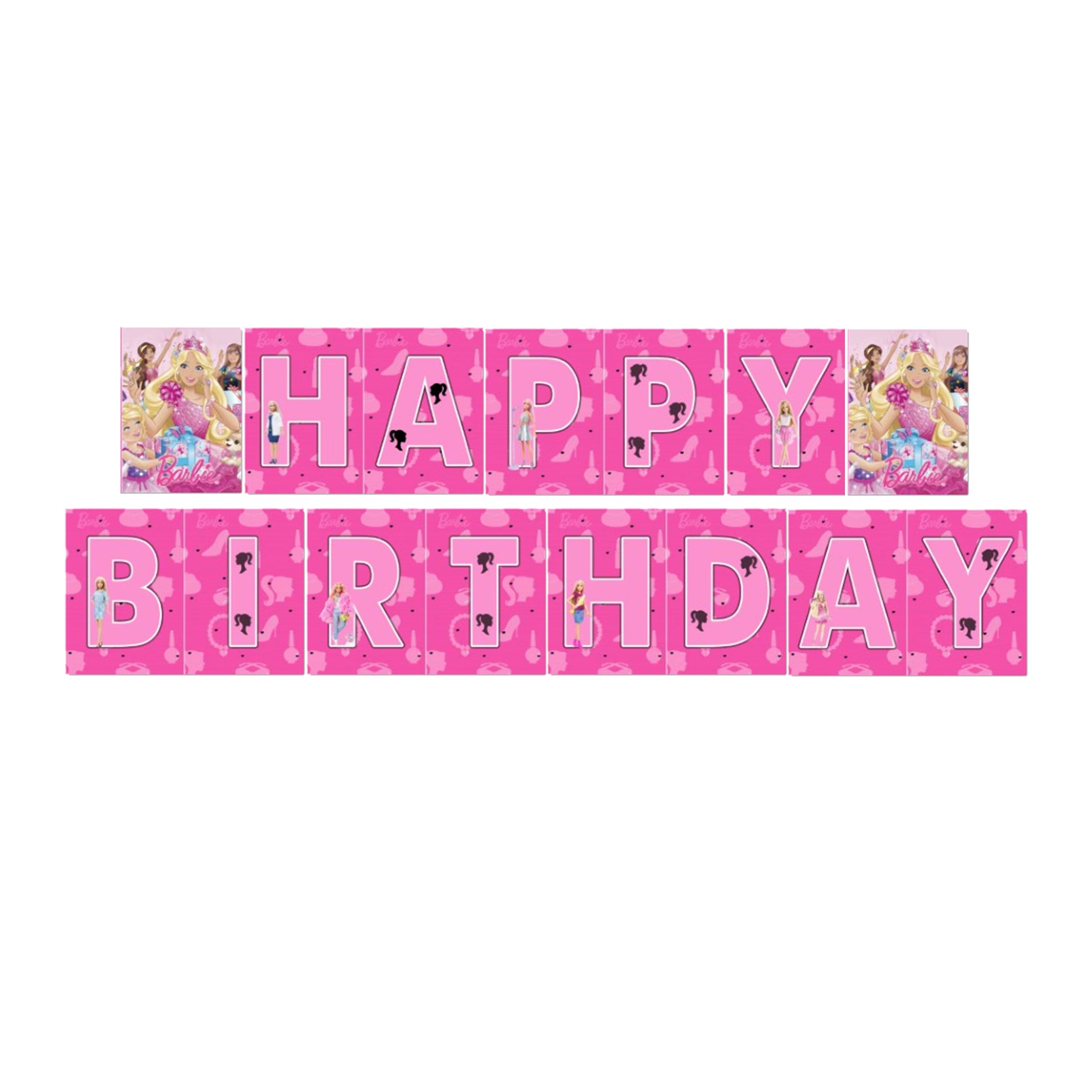 Customized Barbie Themes Birthday Banner – Jiggles Party Store