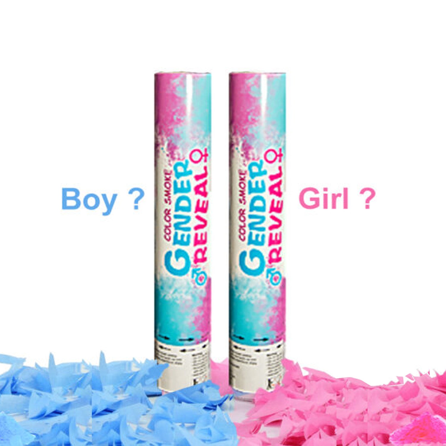 Gender Reveal Popper Pink / Blue – Jiggles Party Store