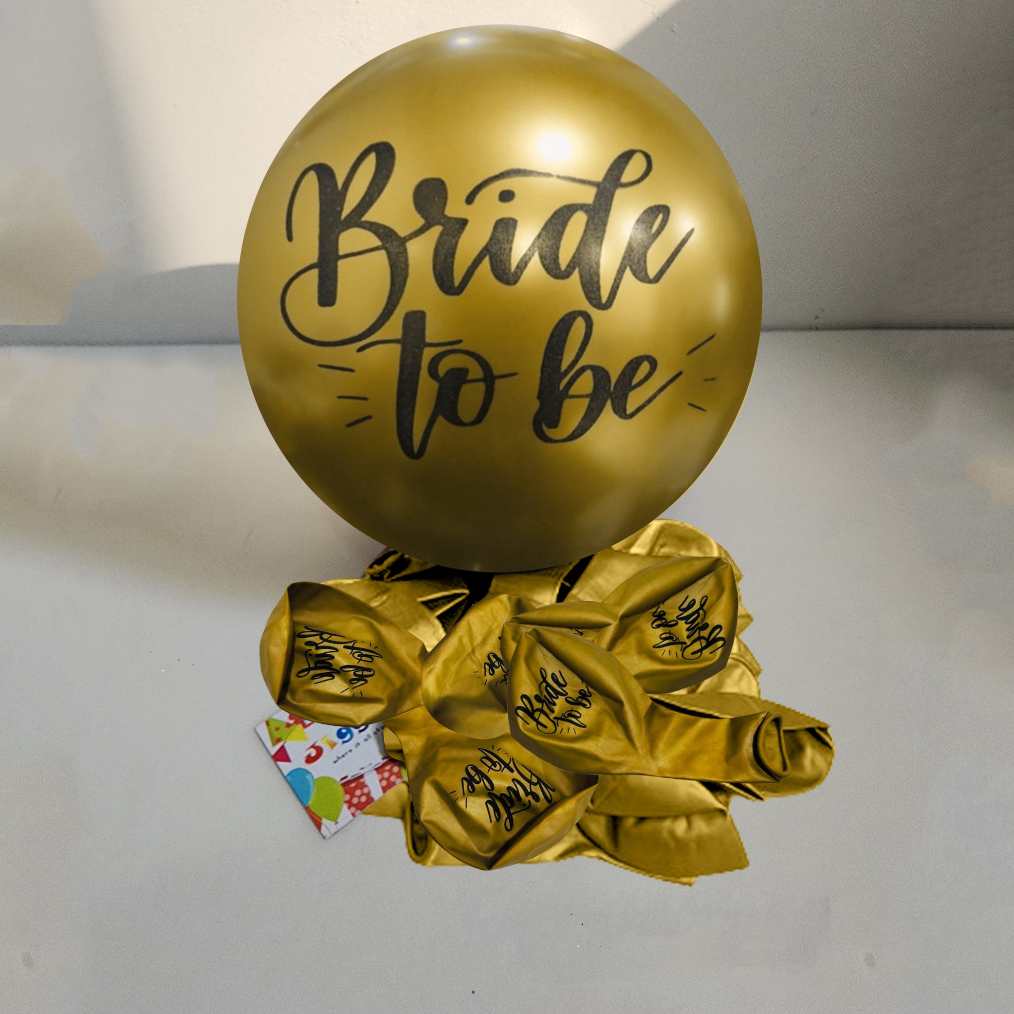 Bride To Be Latex Gold Balloon – Jiggles Party Store
