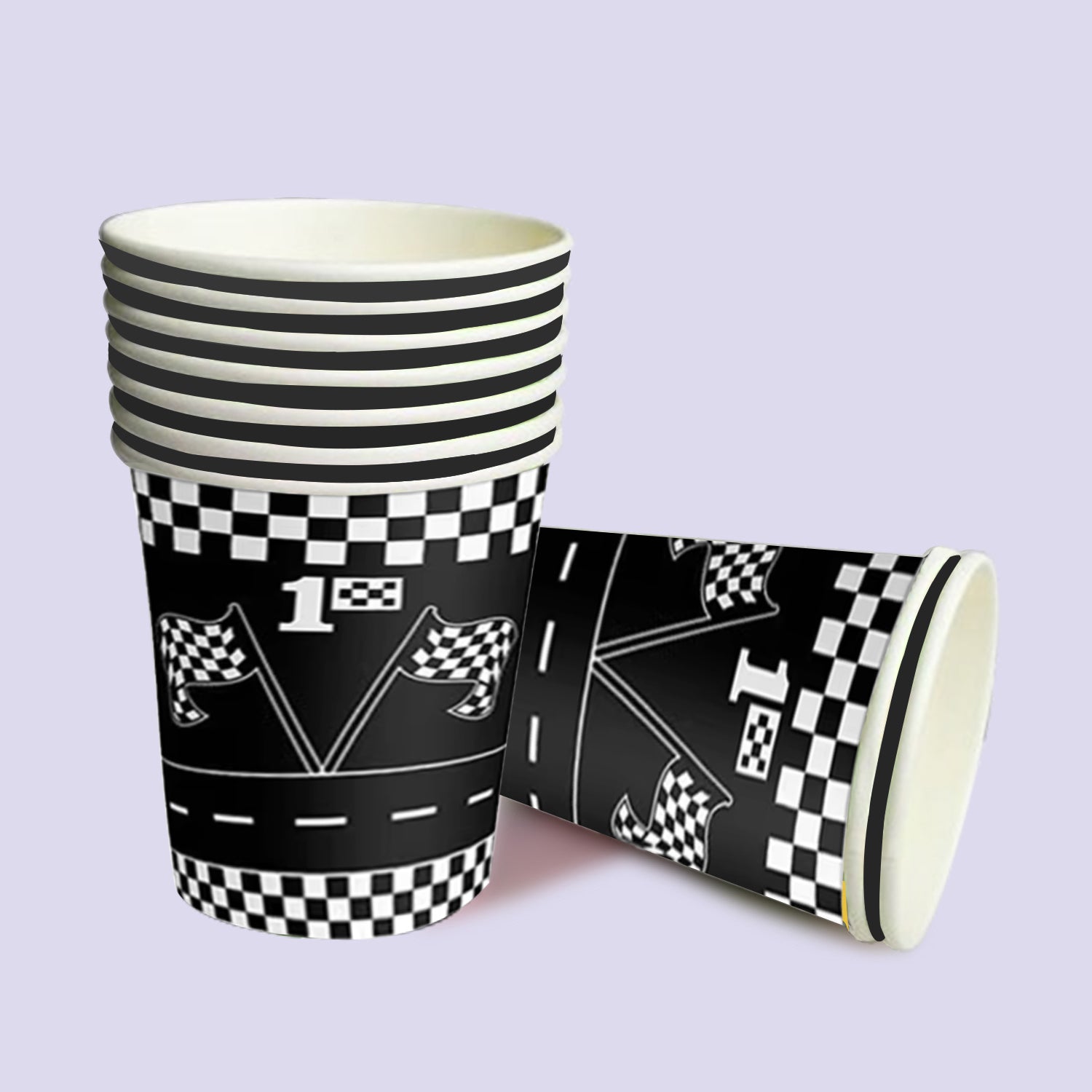 Racing Theme Paper Cup – Jiggles Party Store