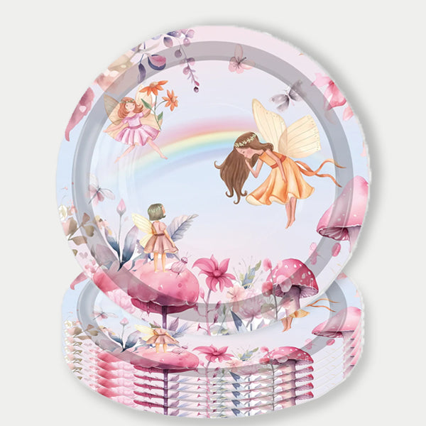 Fairy Theme Paper Plates – Jiggles Party Store