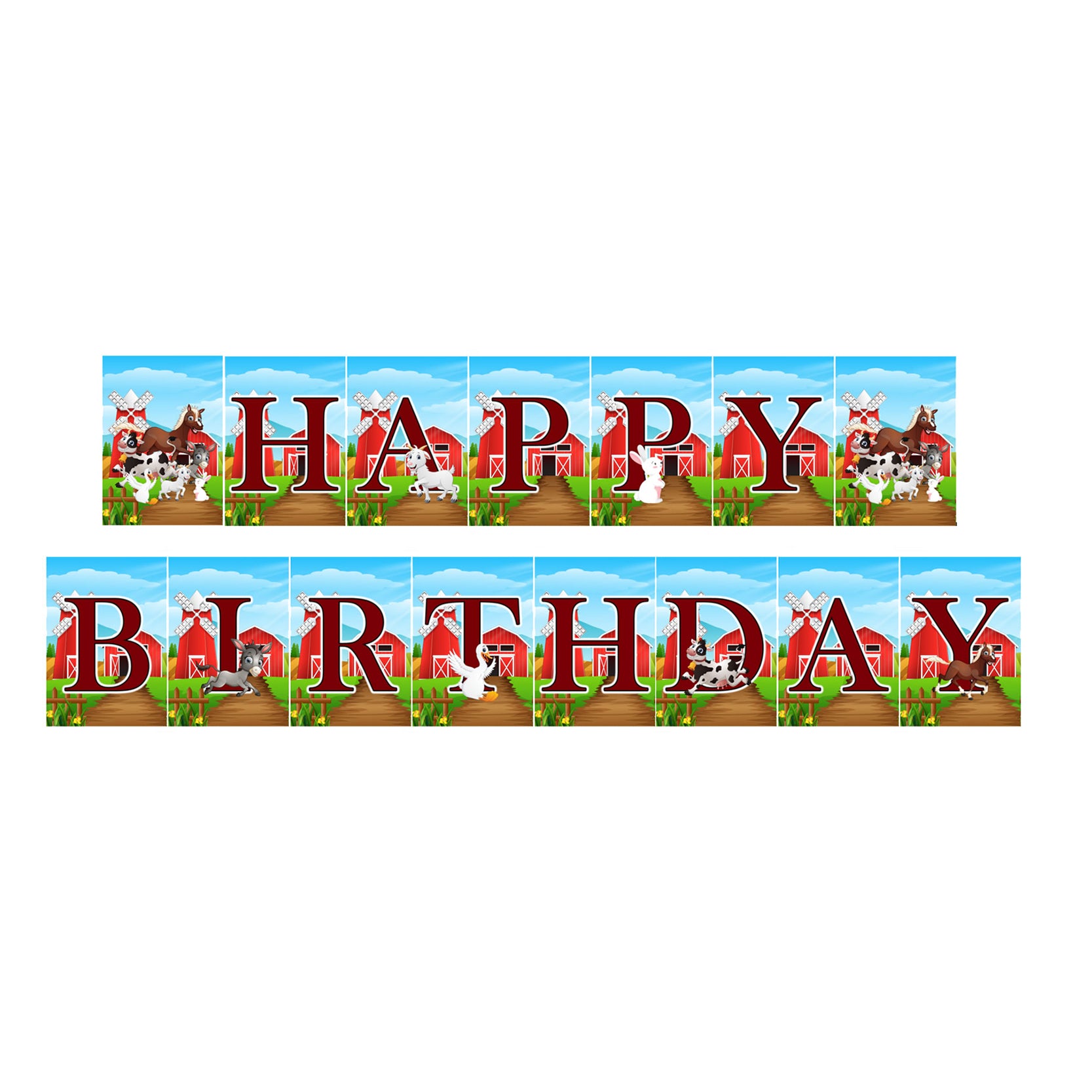 Farm Theme Banner – Jiggles Party Store