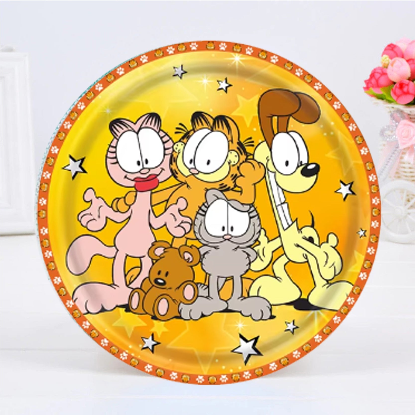 Garfield Theme Paper Plate – Jiggles Party Store