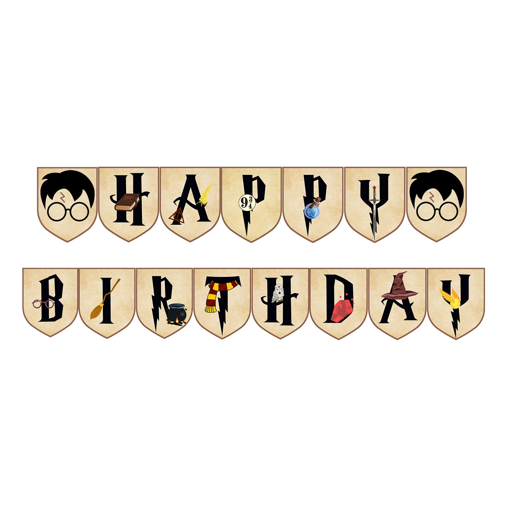 Harry Potter Birthday Banner – Jiggles Party Store
