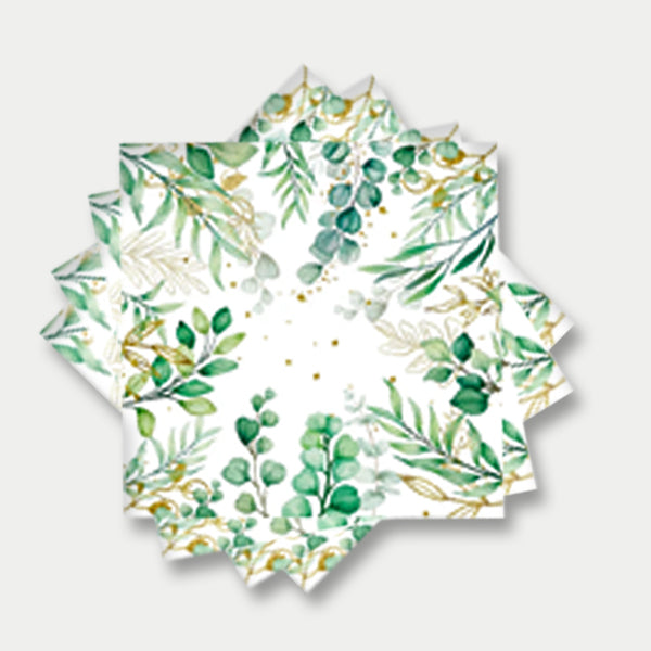 Leaf Design Theme Paper Napkins – Jiggles Party Store