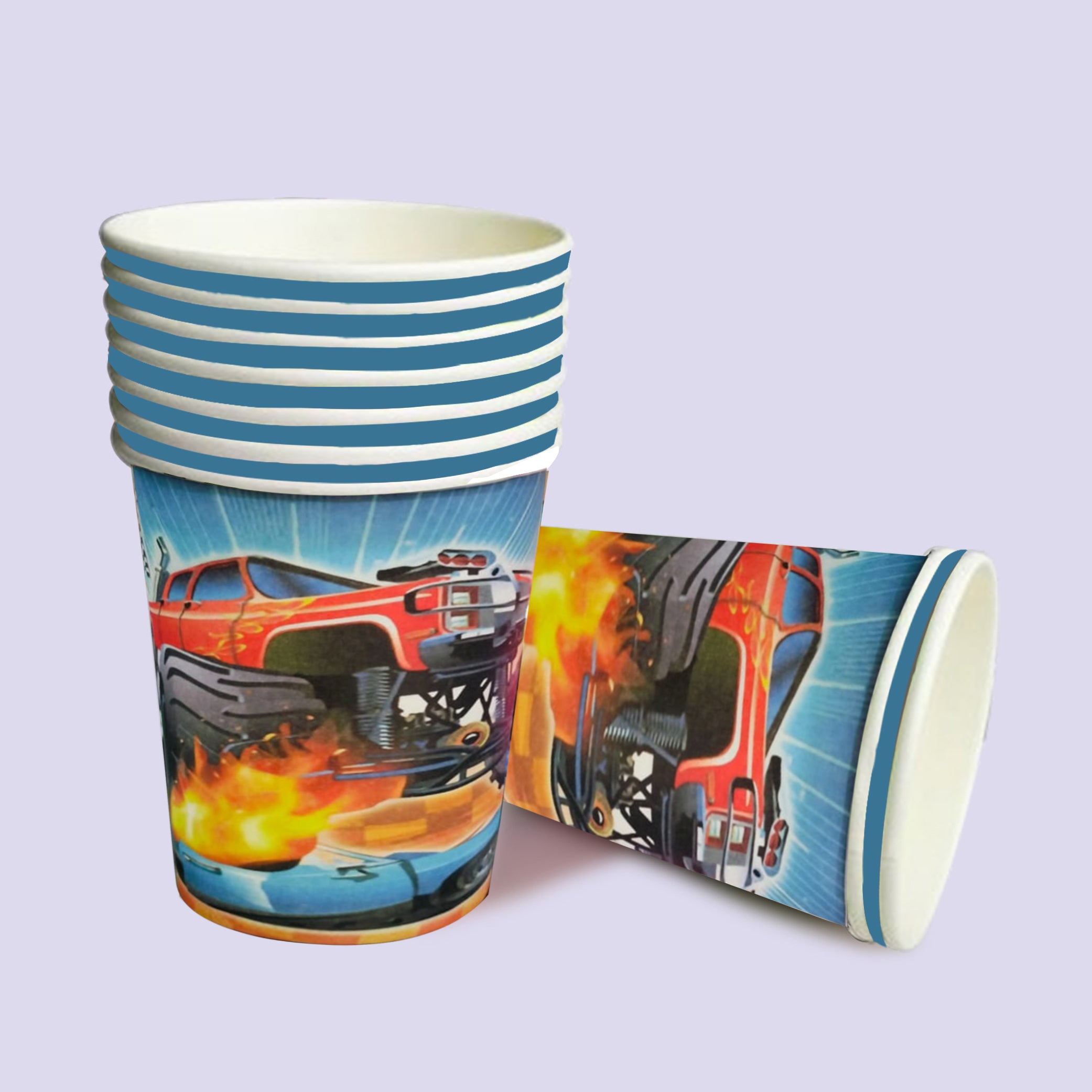 Monster Truck Theme Paper Cup – Jiggles Party Store