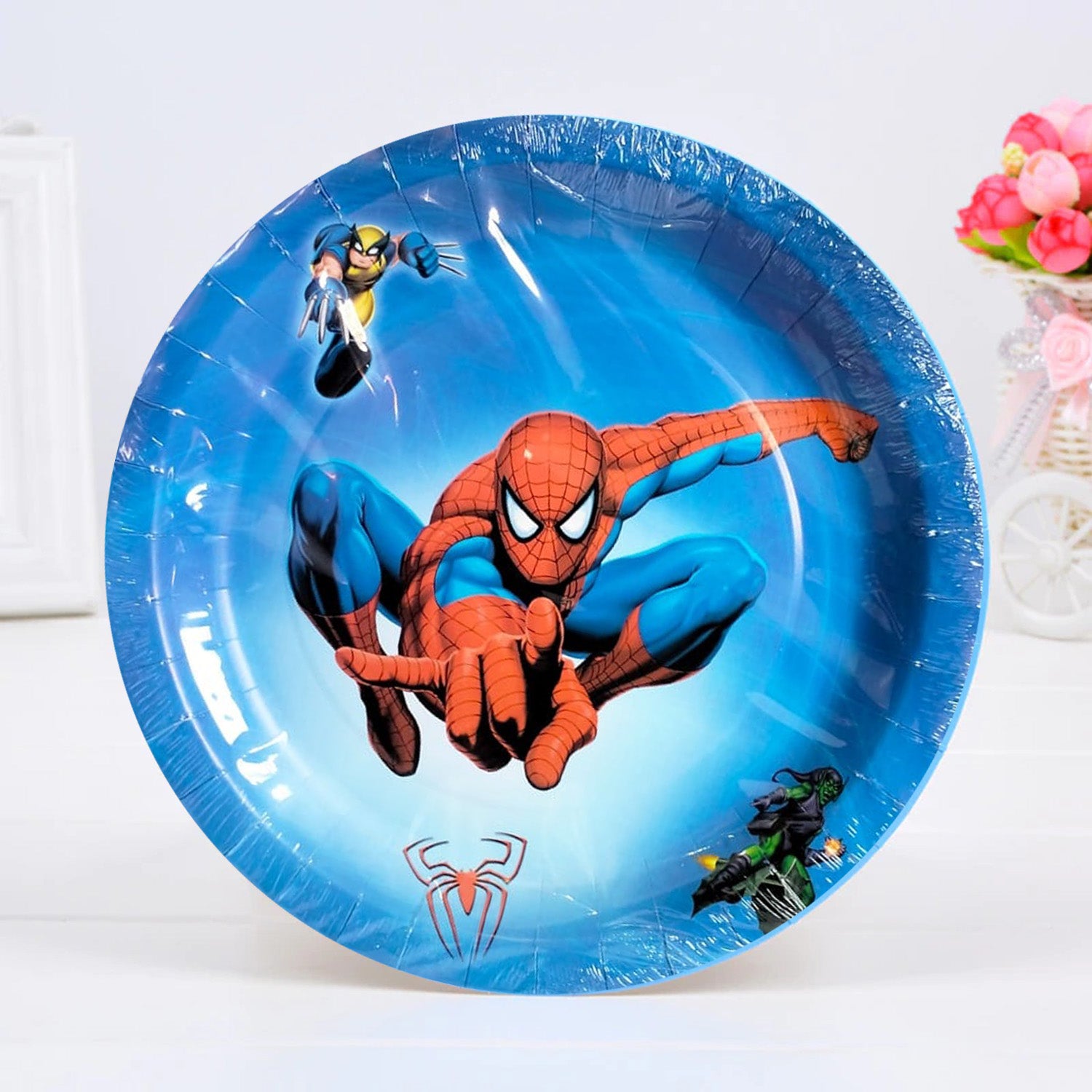 Spider Man Paper Plate – Jiggles Party Store
