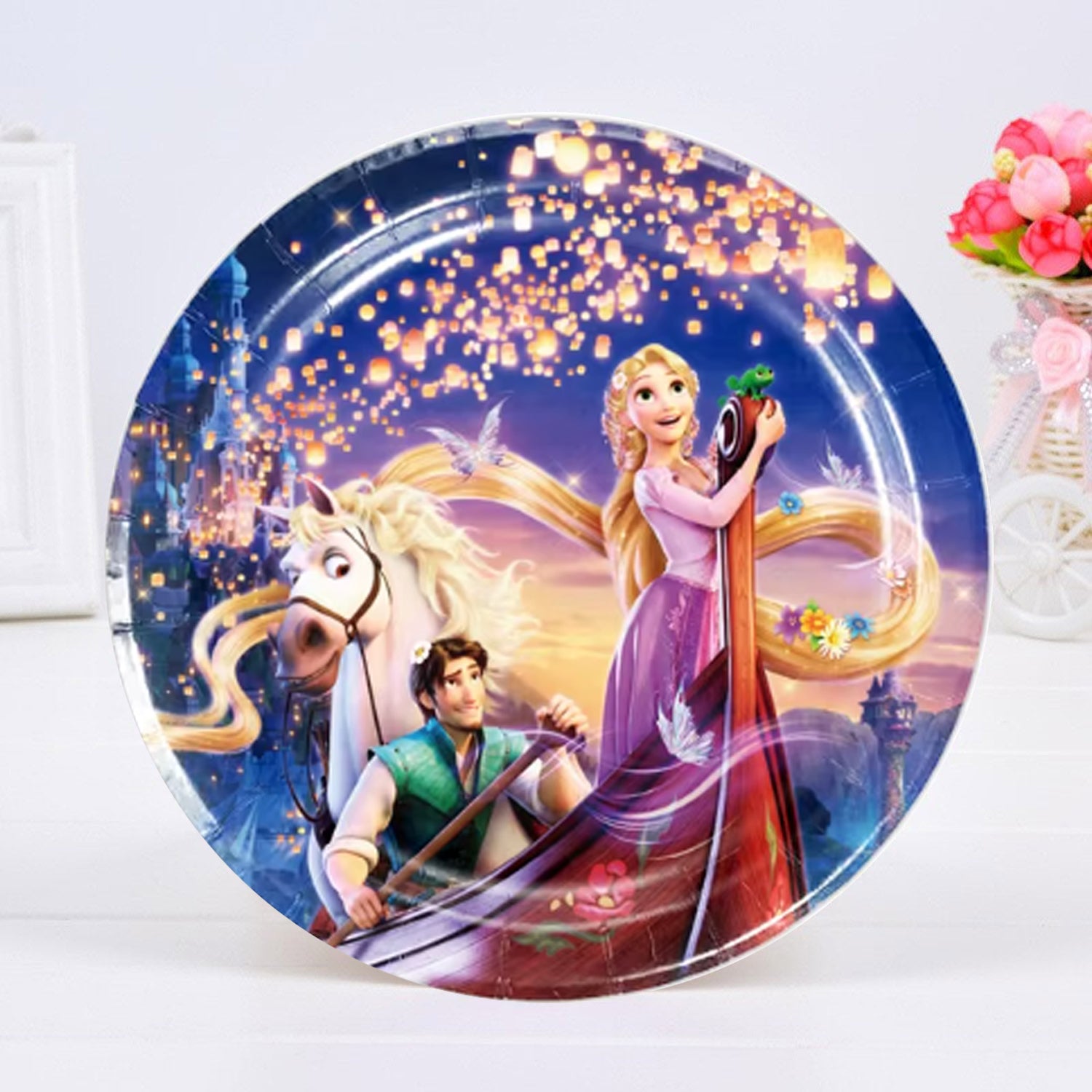 Tangled Theme Paper Plate – Jiggles Party Store