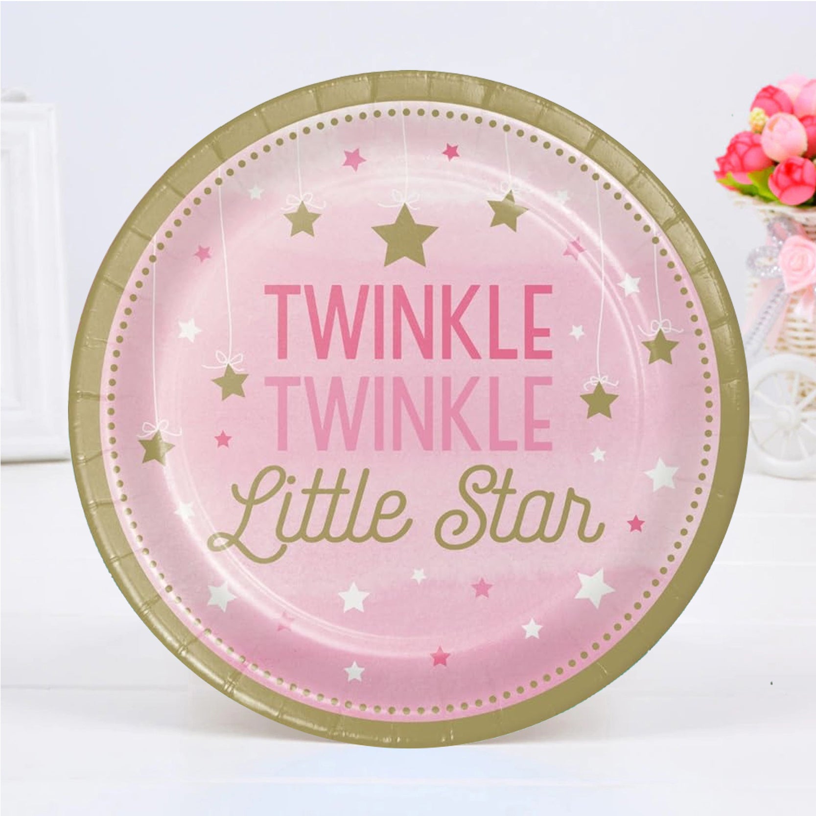 Twinkle Twinkle Little Star Paper Plate – Jiggles Party Store