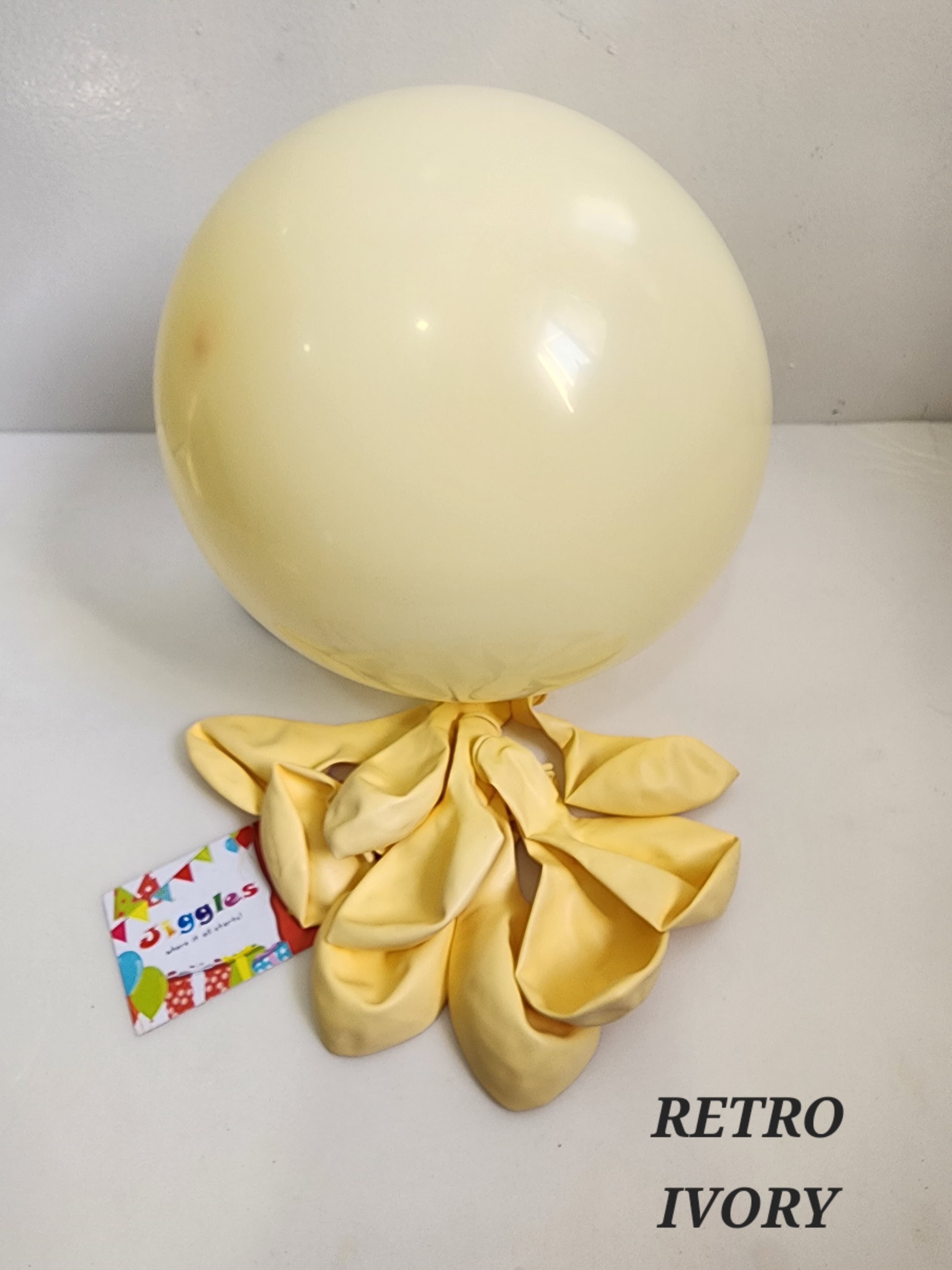 Retro Ivory Balloons – Jiggles Party Store