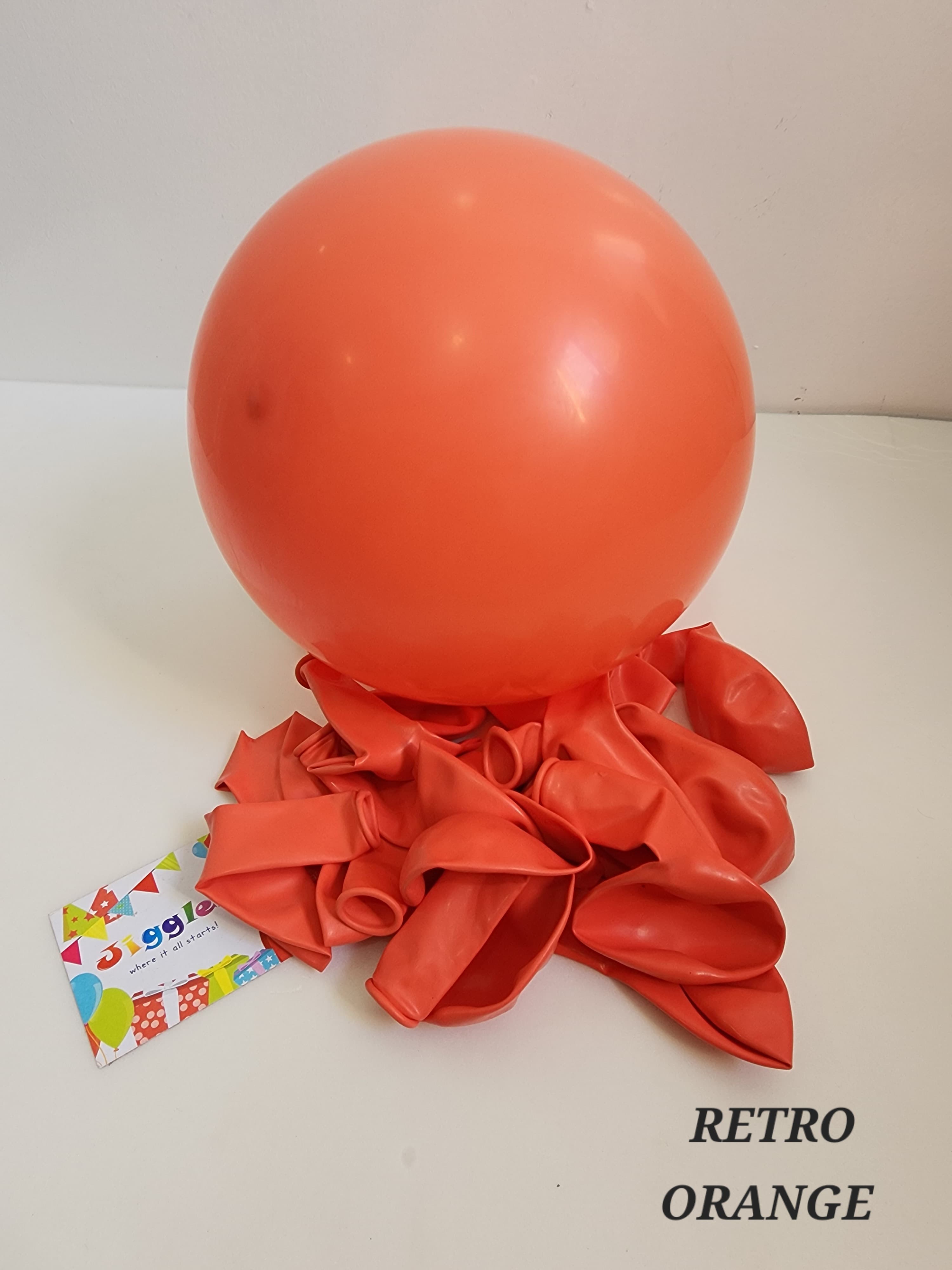 Retro Orange Balloons – Jiggles Party Store