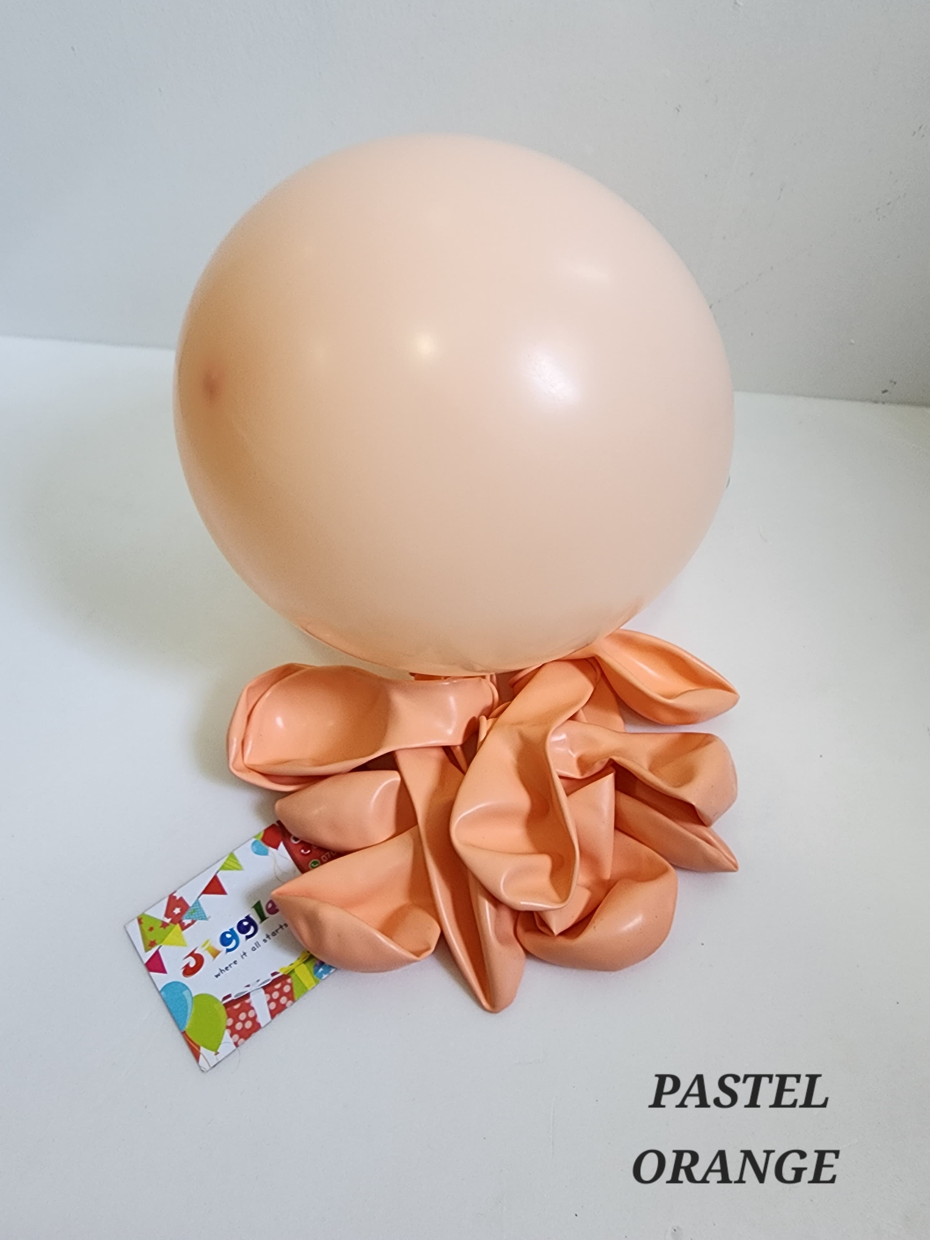 Pastel Orange Balloons – Jiggles Party Store