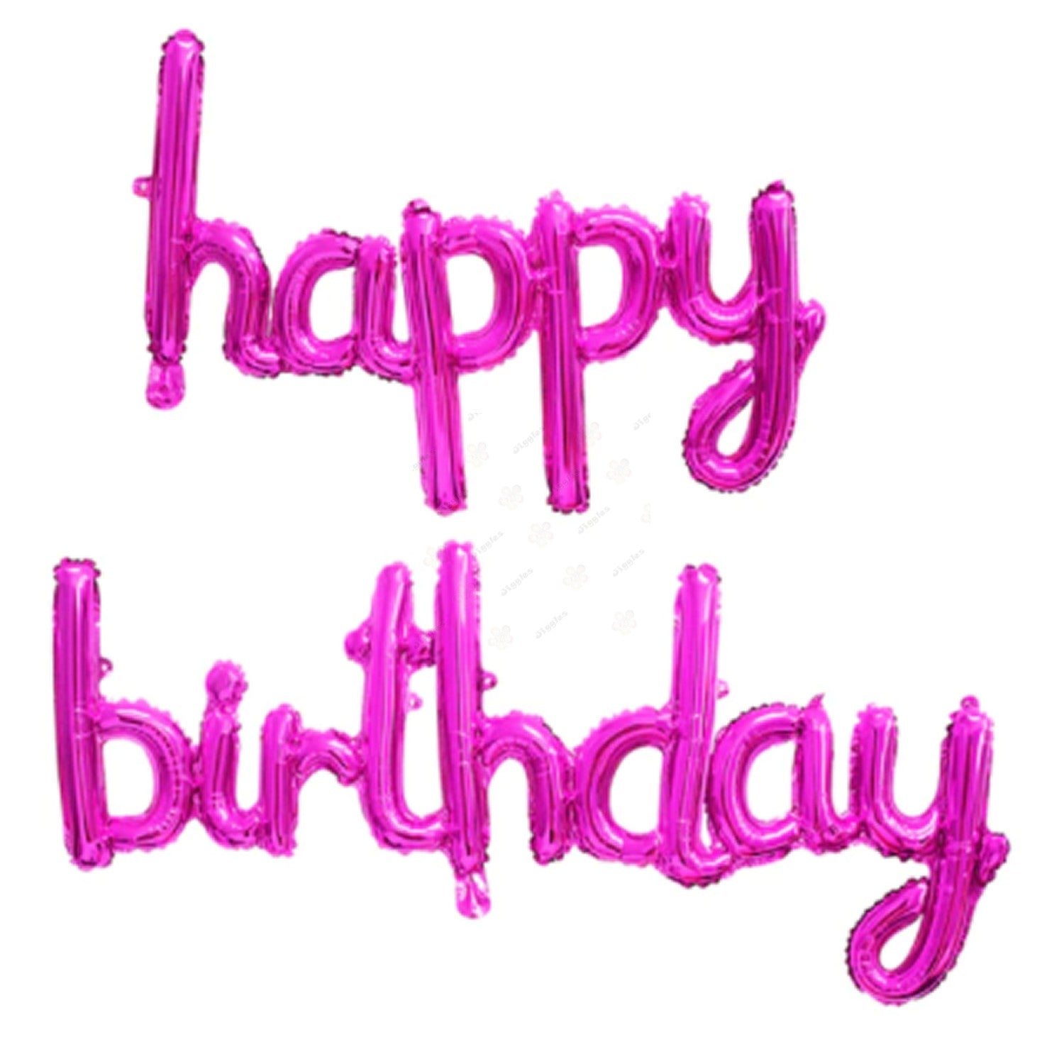 Happy Birthday Foil Balloon Set Pink ( Script) – Jiggles Party Store