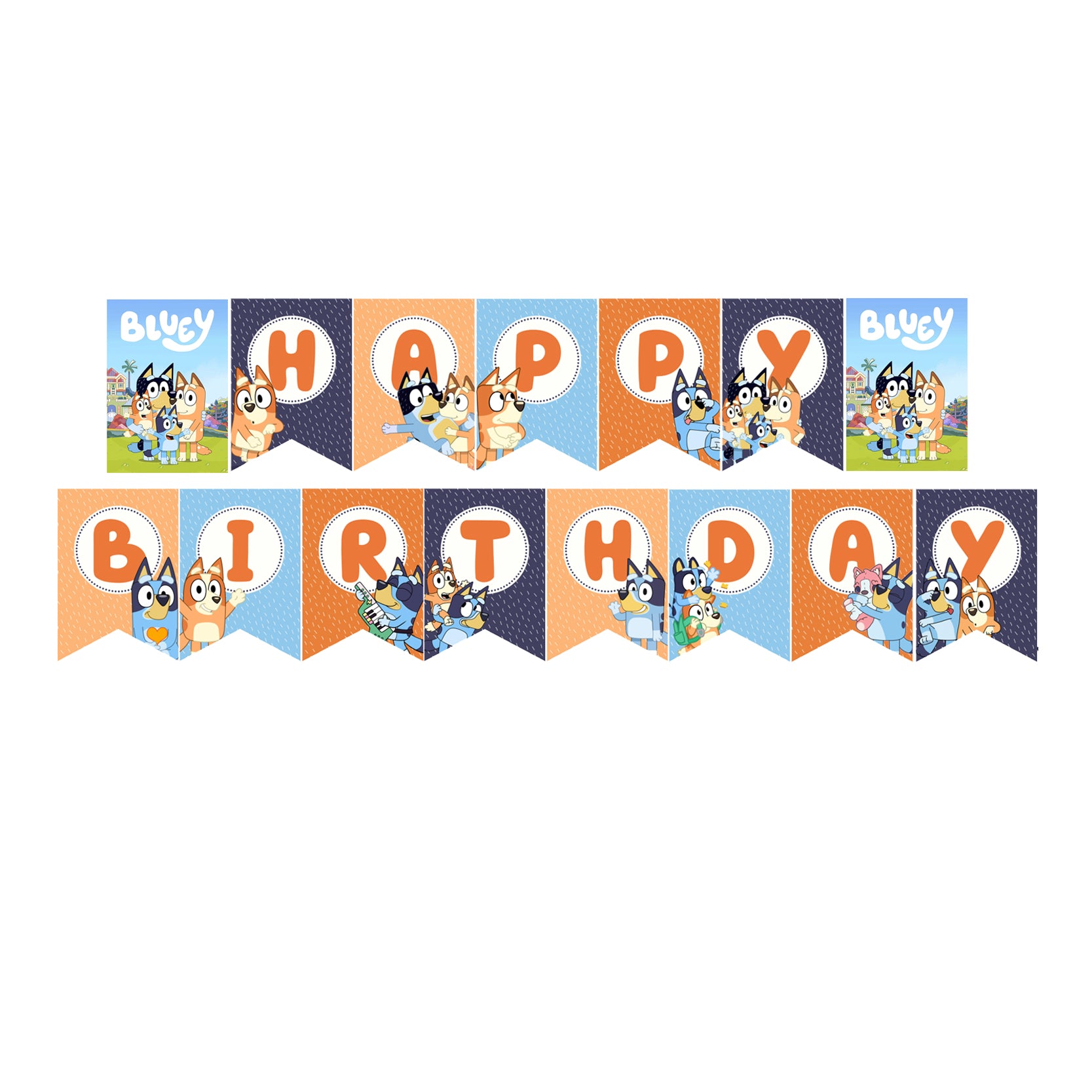 Bluey Customized Banner – Jiggles Party Store