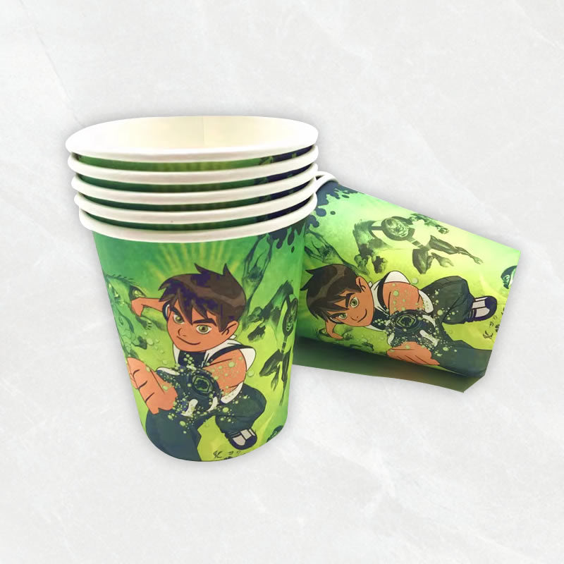 Ben 10 Paper Cups 9oz 10pcs Ben 10 Theme Cups at Jiggles Party Store