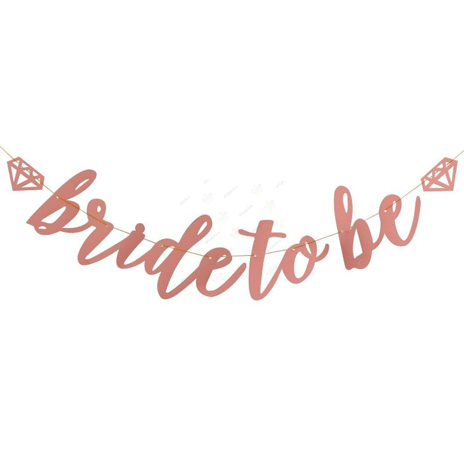 Bride To Be Rose Gold Laser Cut Banner – Jiggles Party Store