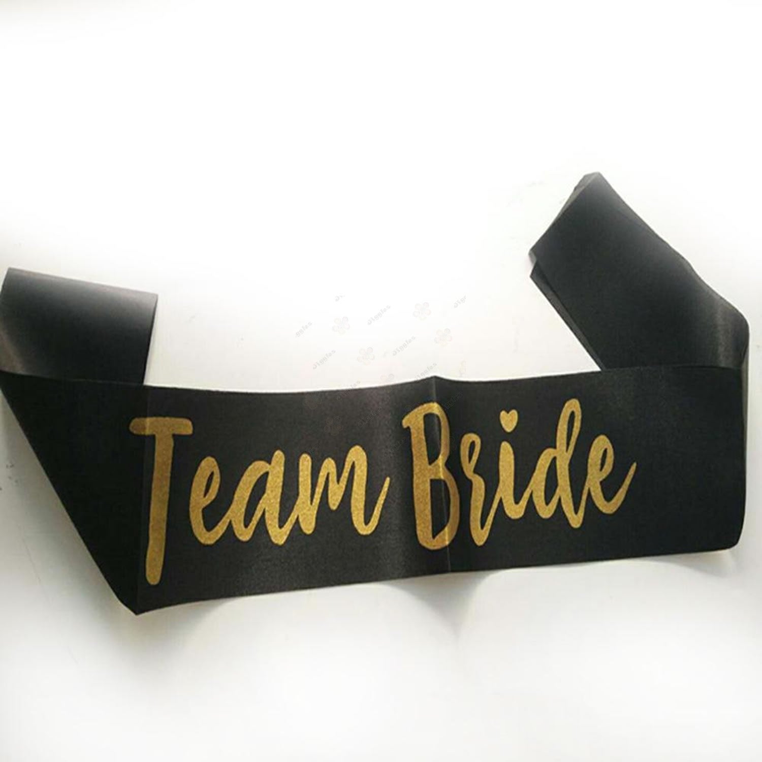 Team Bride Sash Black with Gold Text – Jiggles Party Store