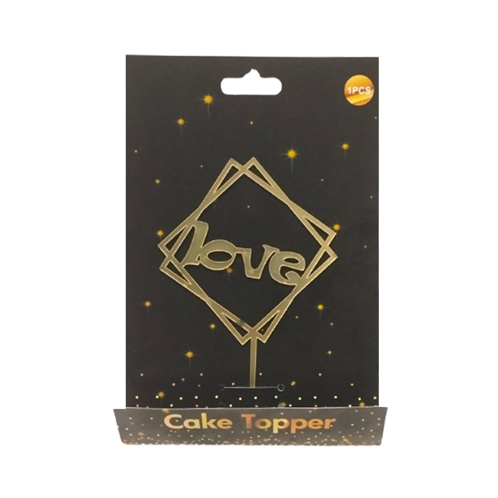 Love Cake Topper Gold – Jiggles Party Store