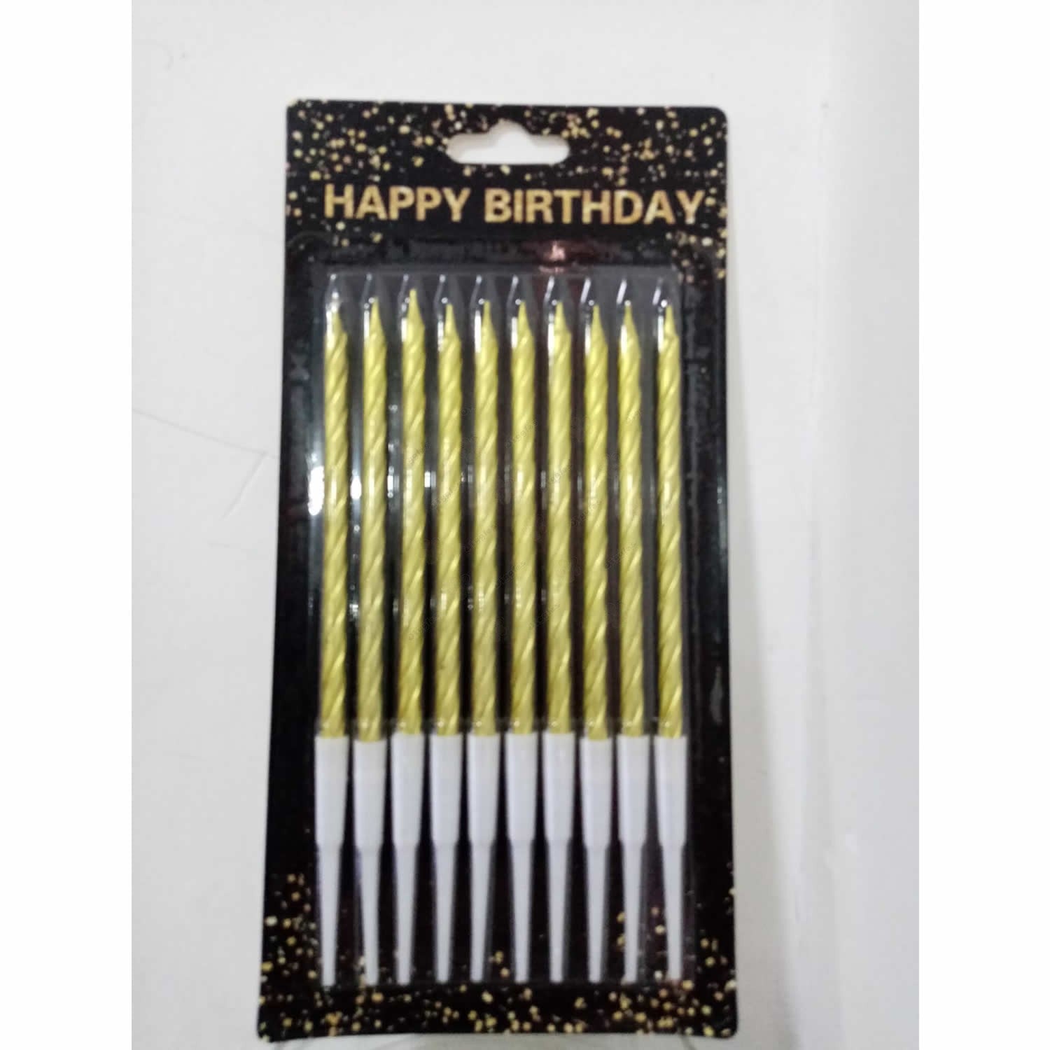 Metallic Spiral Long Candles Gold – Jiggles Party Store