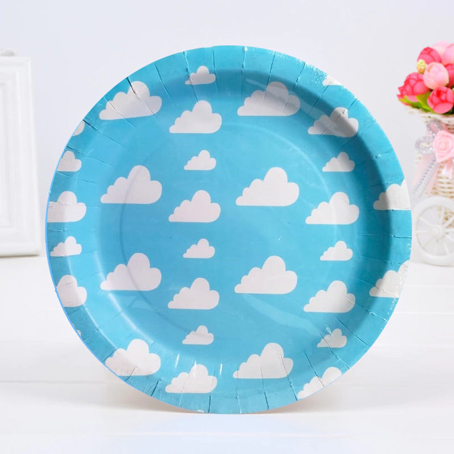 Cloud Theme Paper Plate – Jiggles Party Store