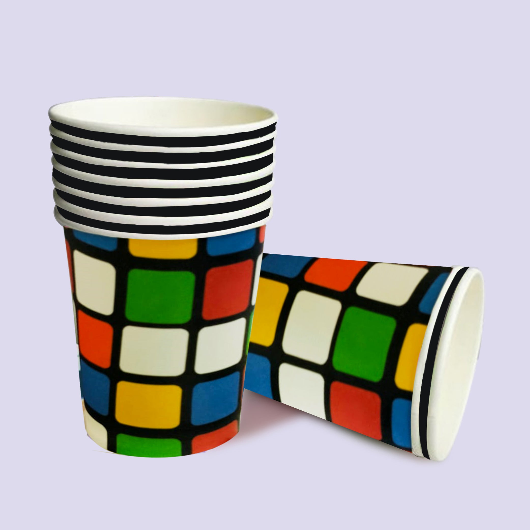 Rubik's Cube Theme Paper Cup – Jiggles Party Store