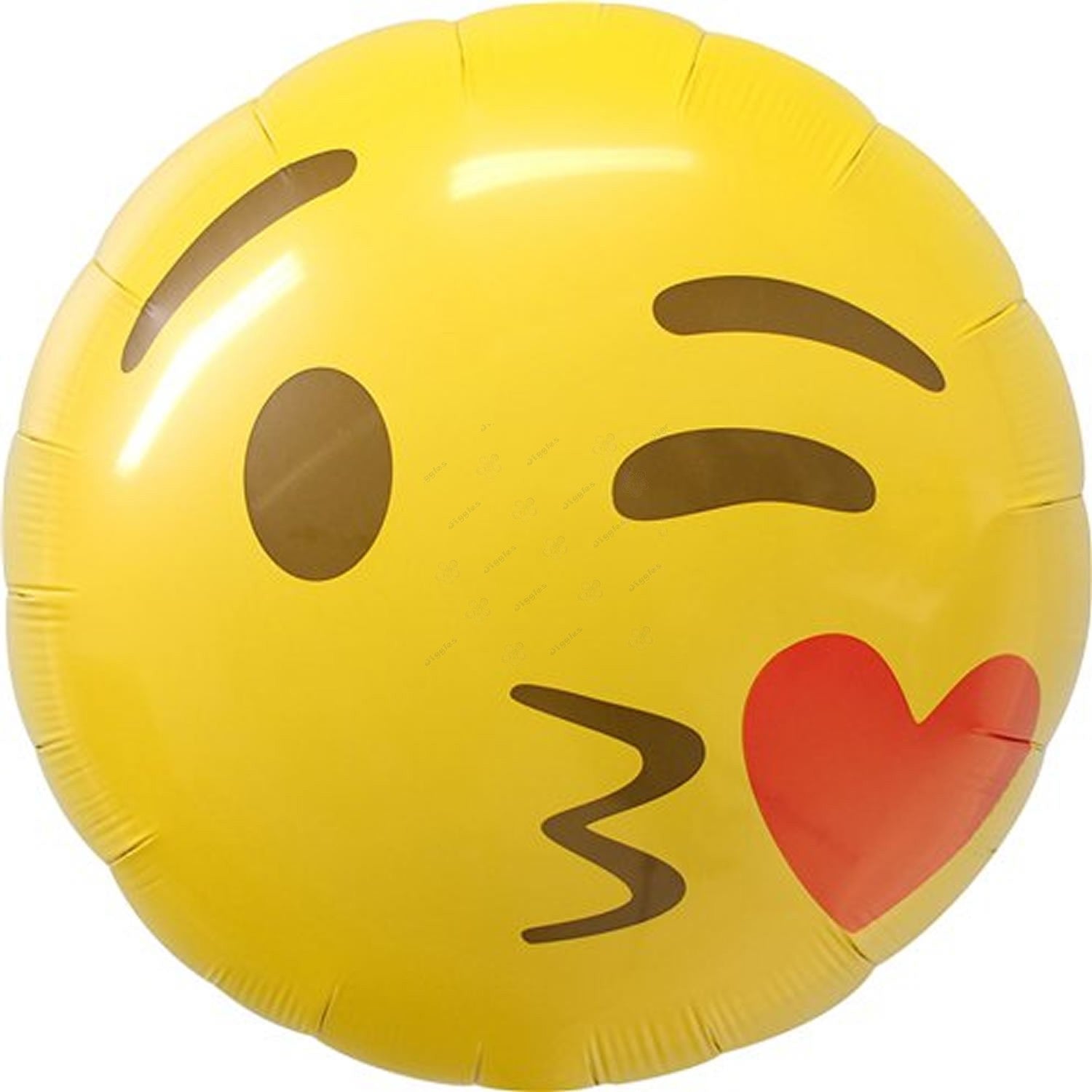 Kissy Face Emoji Foil Balloon – Jiggles Party Store