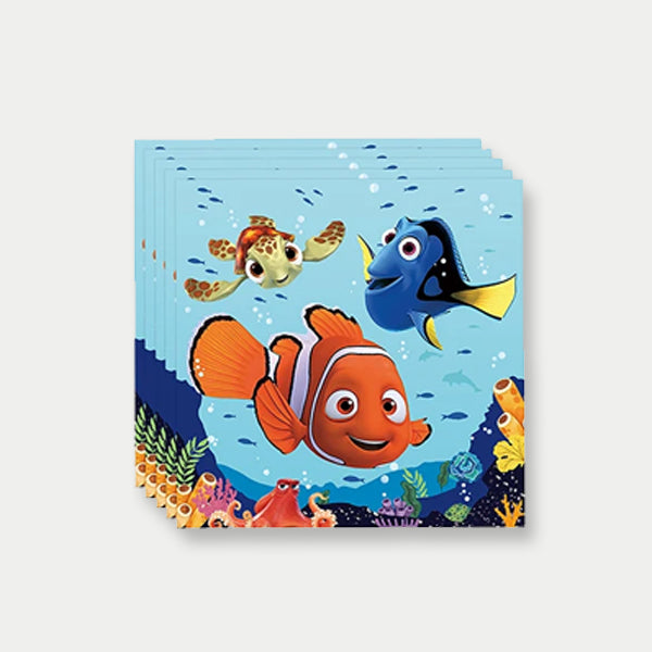 Finding Nemo Theme Paper Napkins – Jiggles Party Store