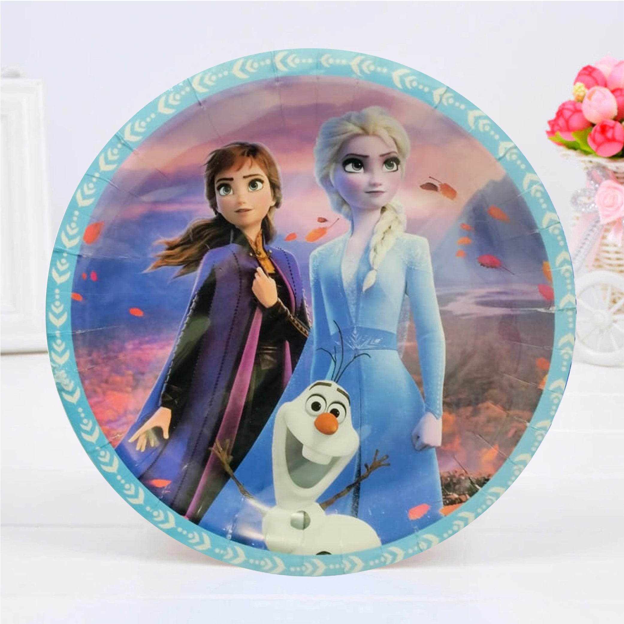 Frozen Theme Paper Plate – Jiggles Party Store