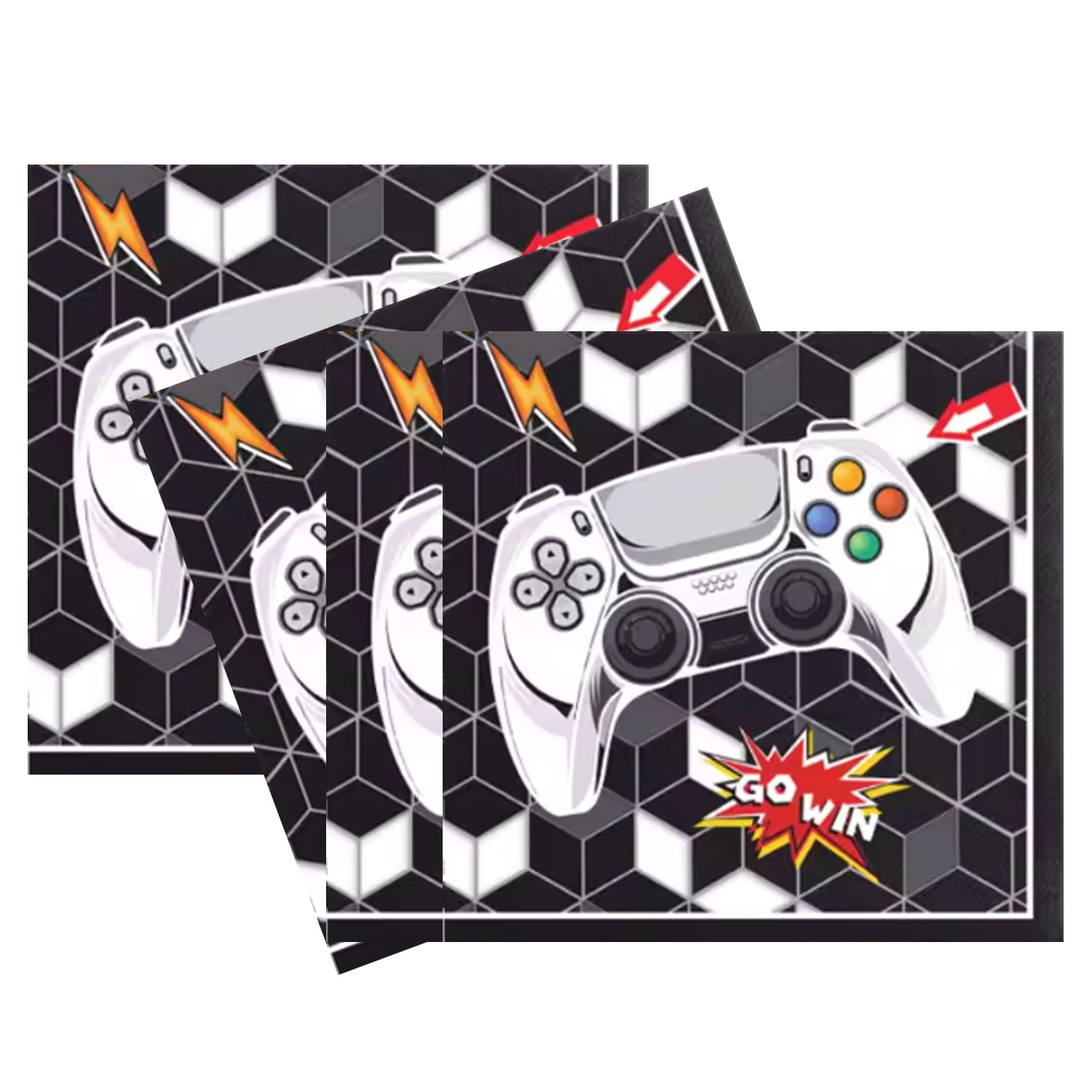 Game Theme Napkin – Jiggles Party Store