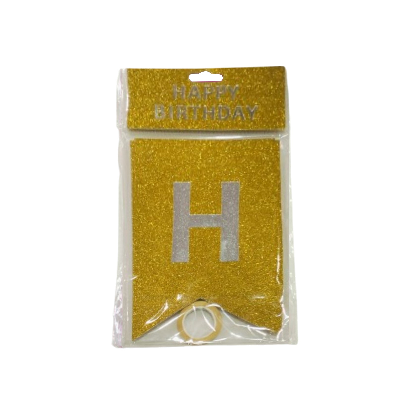 Glitter Gold Color Birthday Banner – Jiggles Party Store