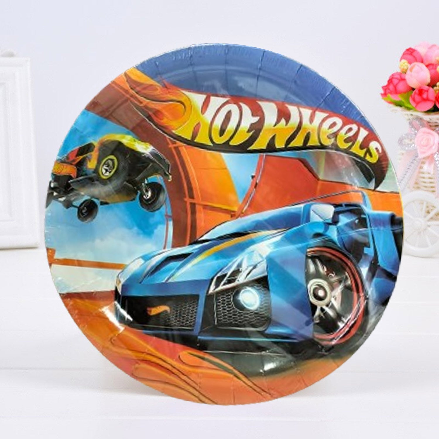Hot Wheels Theme Paper Plate – Jiggles Party Store