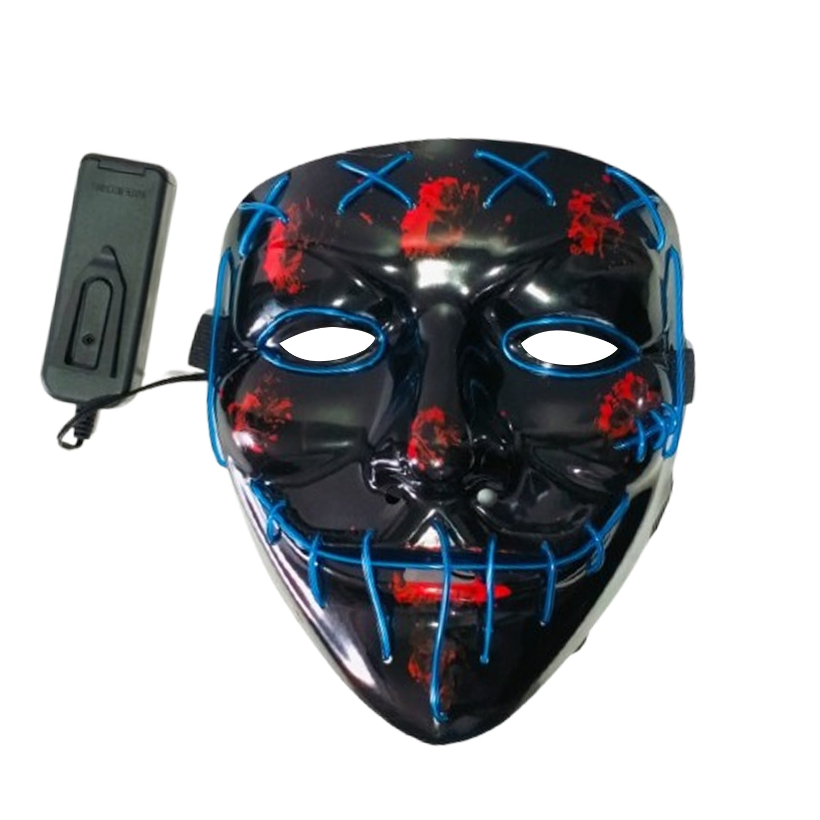 LED Blue Light up Mask – Jiggles Party Store