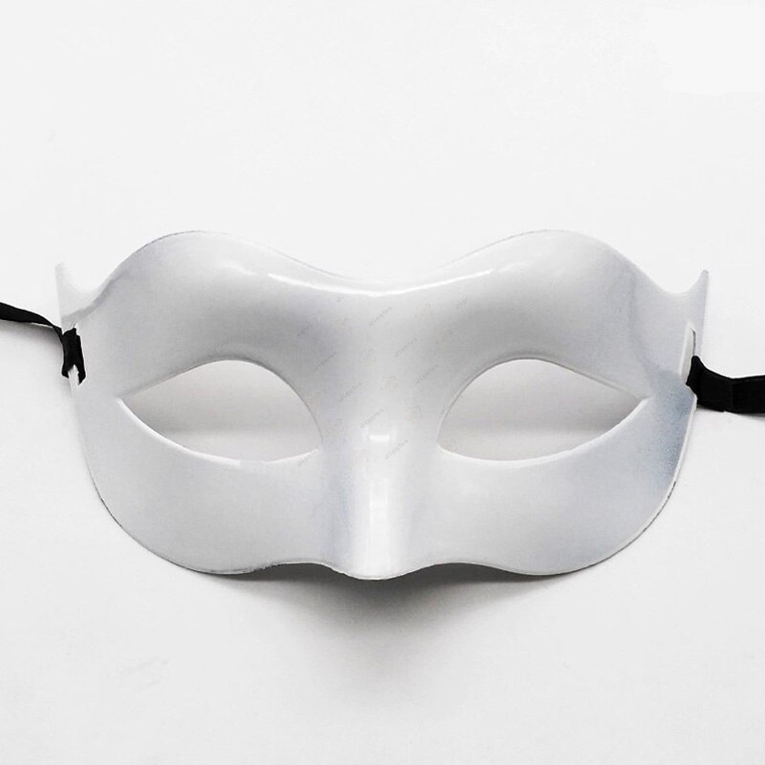 White Masquerade Mask – Jiggles Party Store