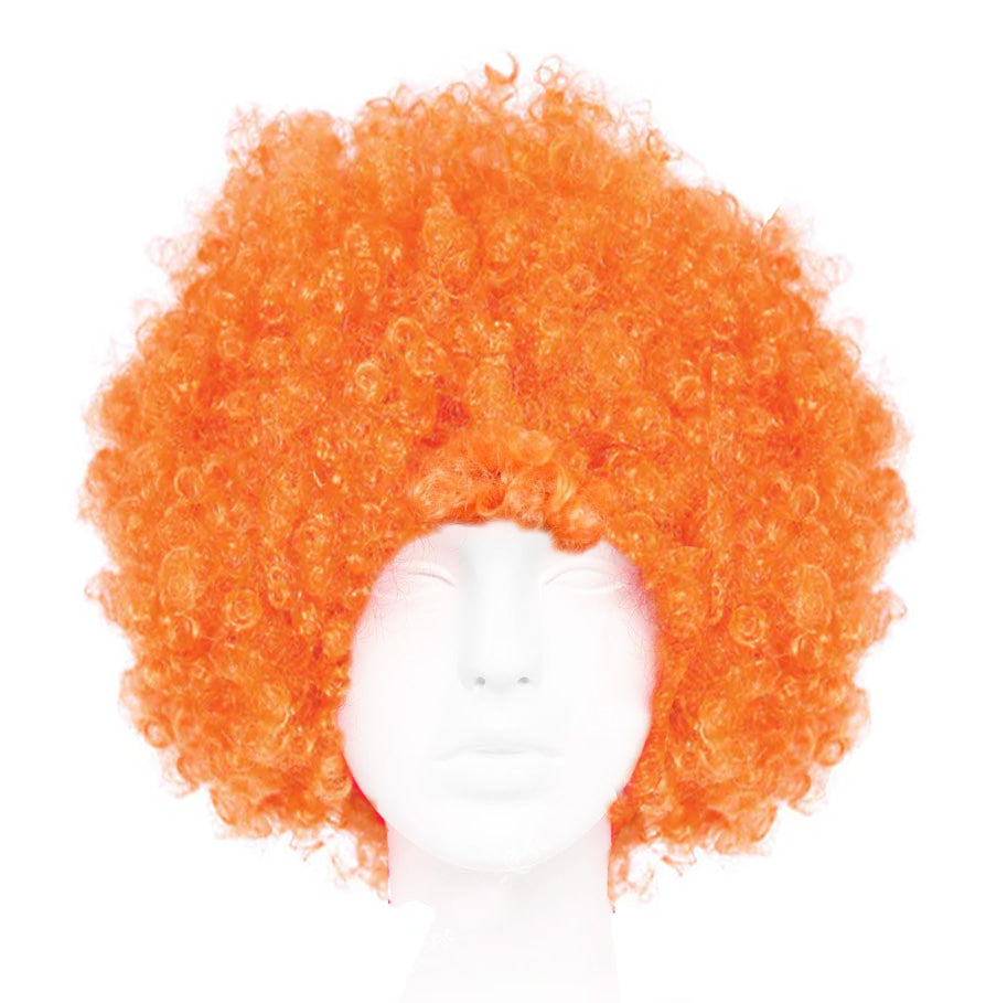 Orange Afro Wig – Jiggles Party Store