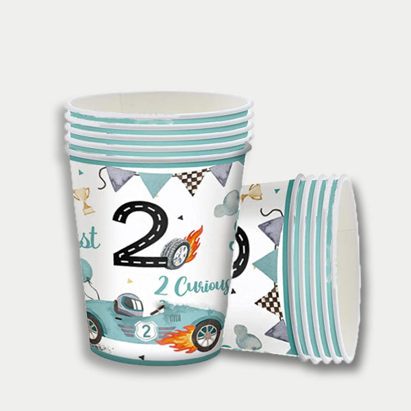 Racing Theme Paper Cups – Jiggles Party Store