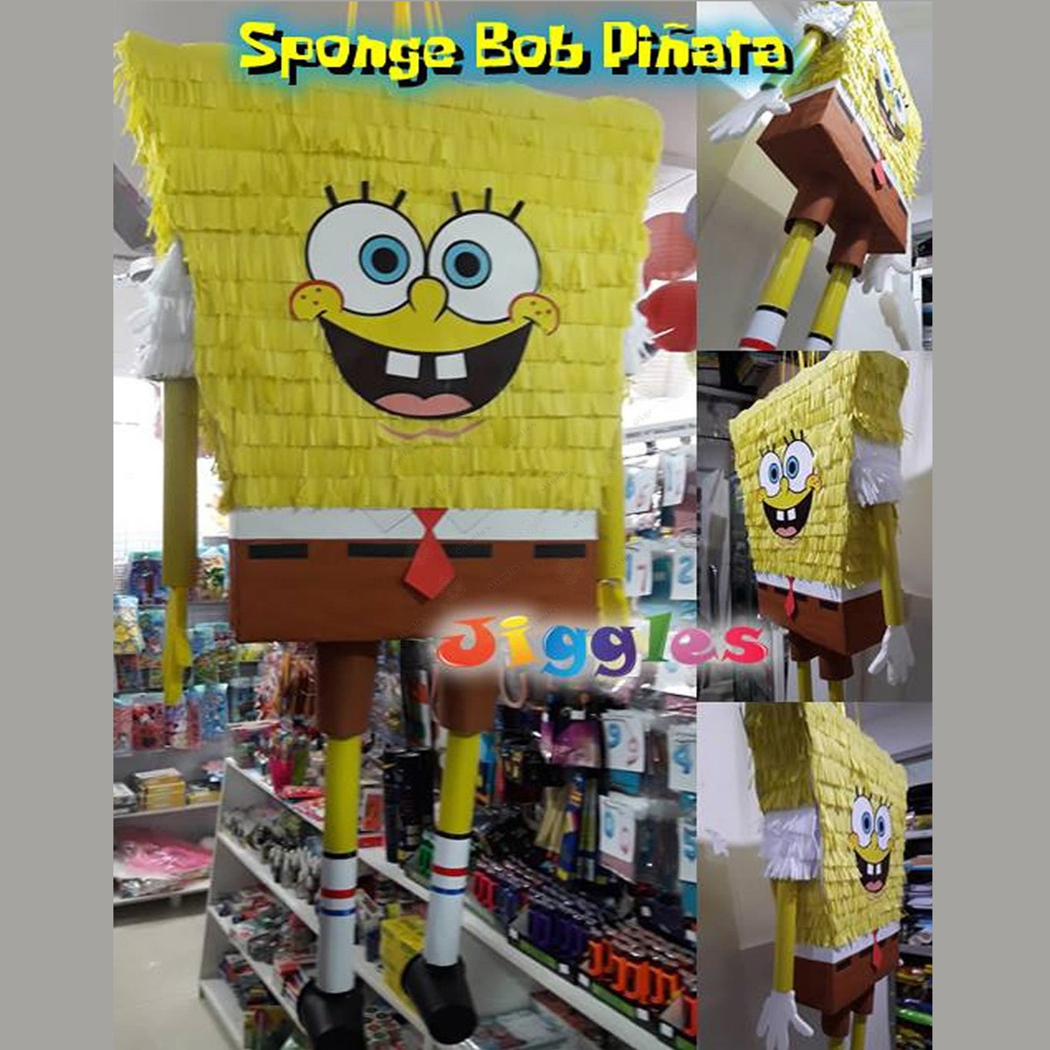 Sponge Bob Shape Pinata – Jiggles Party Store