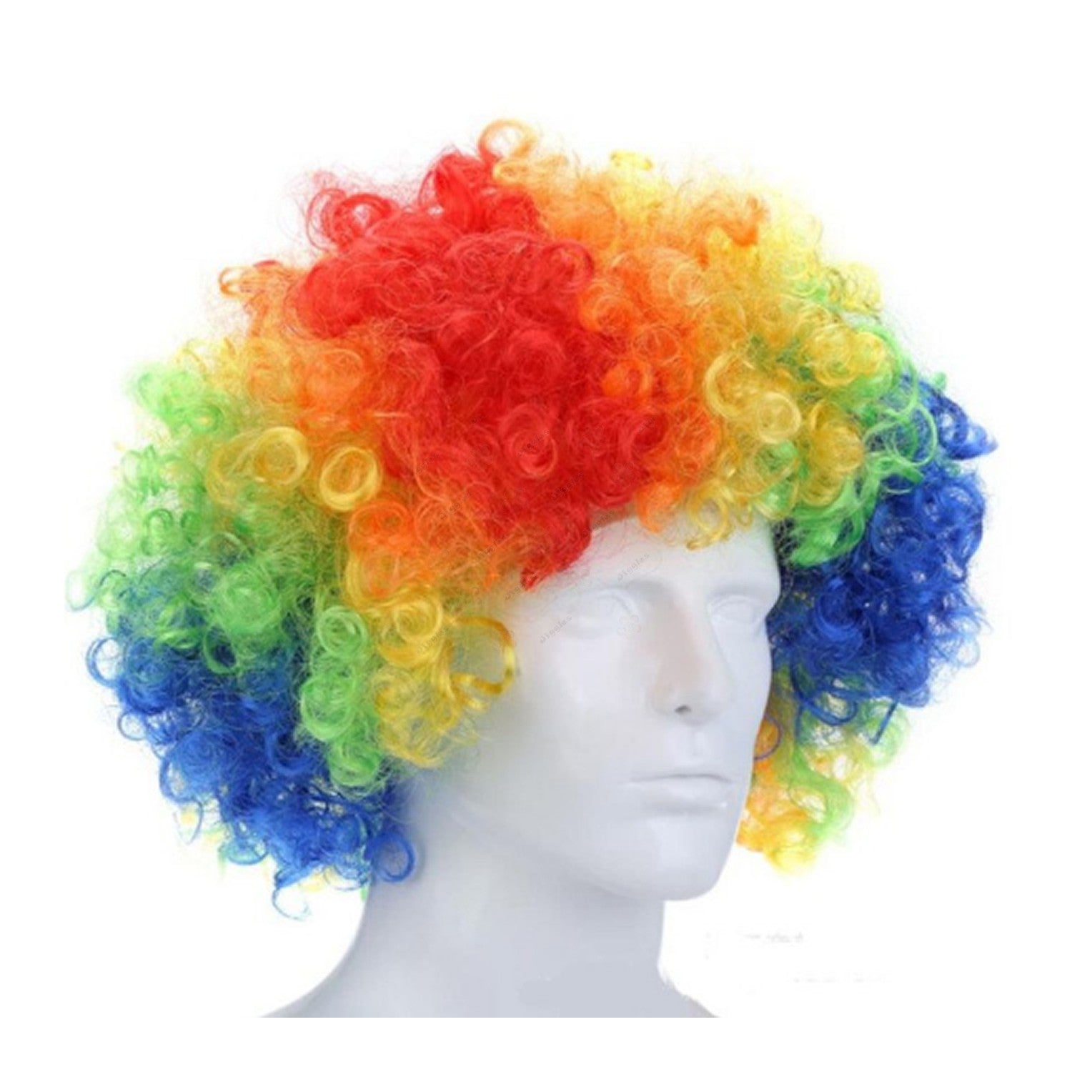 Rainbow Clown Afro Wig – Jiggles Party Store